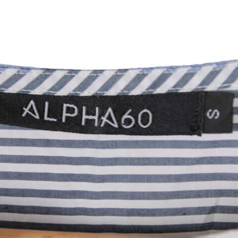 Alpha 60 Blue & White Striped Dress - The Clothing Communal